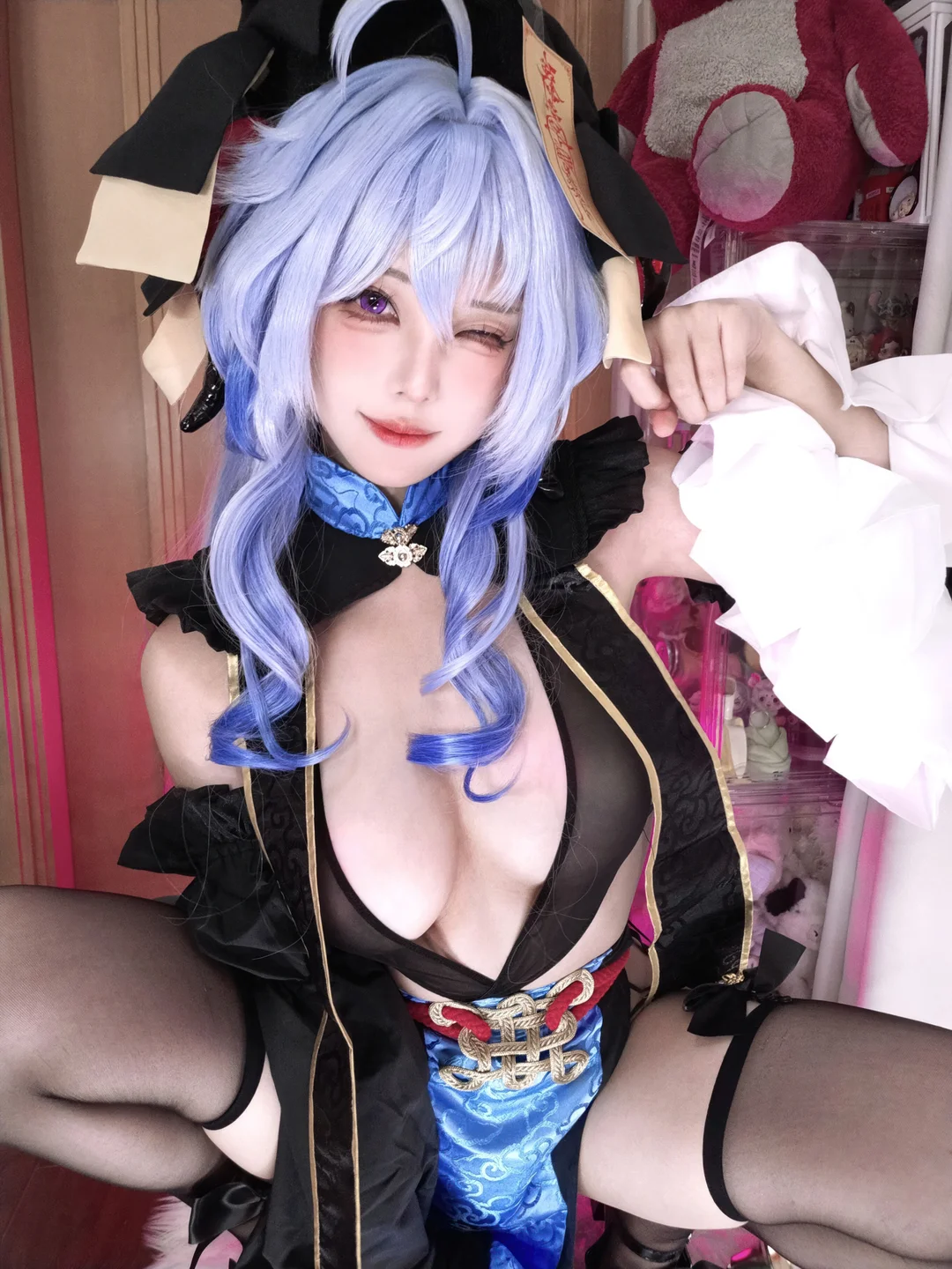 蜜汁猫裘 - 原神 甘雨 国风小僵尸 [49P,2V-2.2GB] | 91绅士 | 超清写真集 | 91shenshi